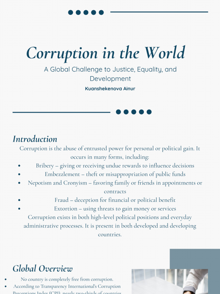 Corruption Présentation | PDF
