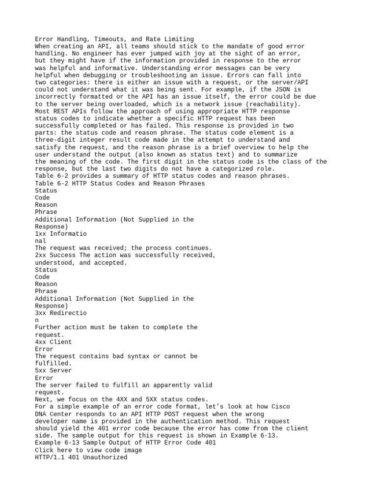 Error Handling, Timeouts, and Rate Limiting | PDF | Computing | Internet