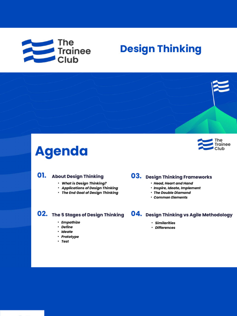 Design Thinking by The Trainee Club | PDF | Agile Software Development ...
