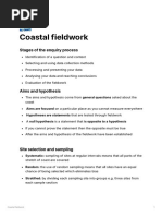 Coastal Fieldwork Techniques for GCSE | PDF | Coast | Beach