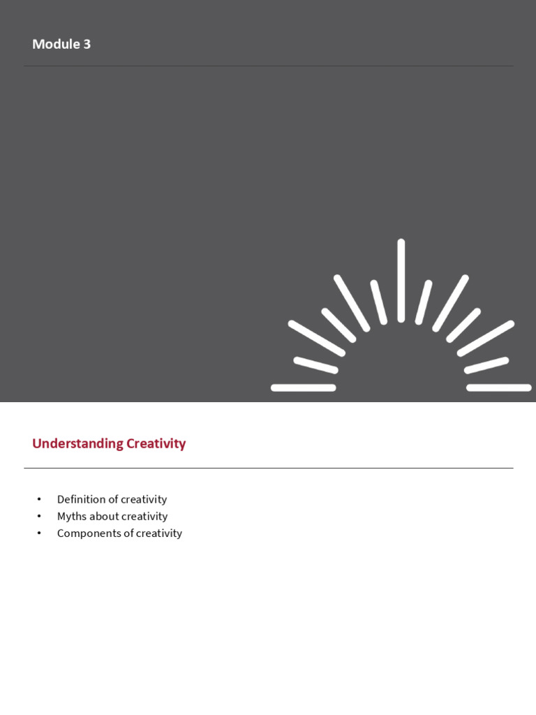 Innovation and Creativity - Module 3 | PDF | Creativity | Brainstorming