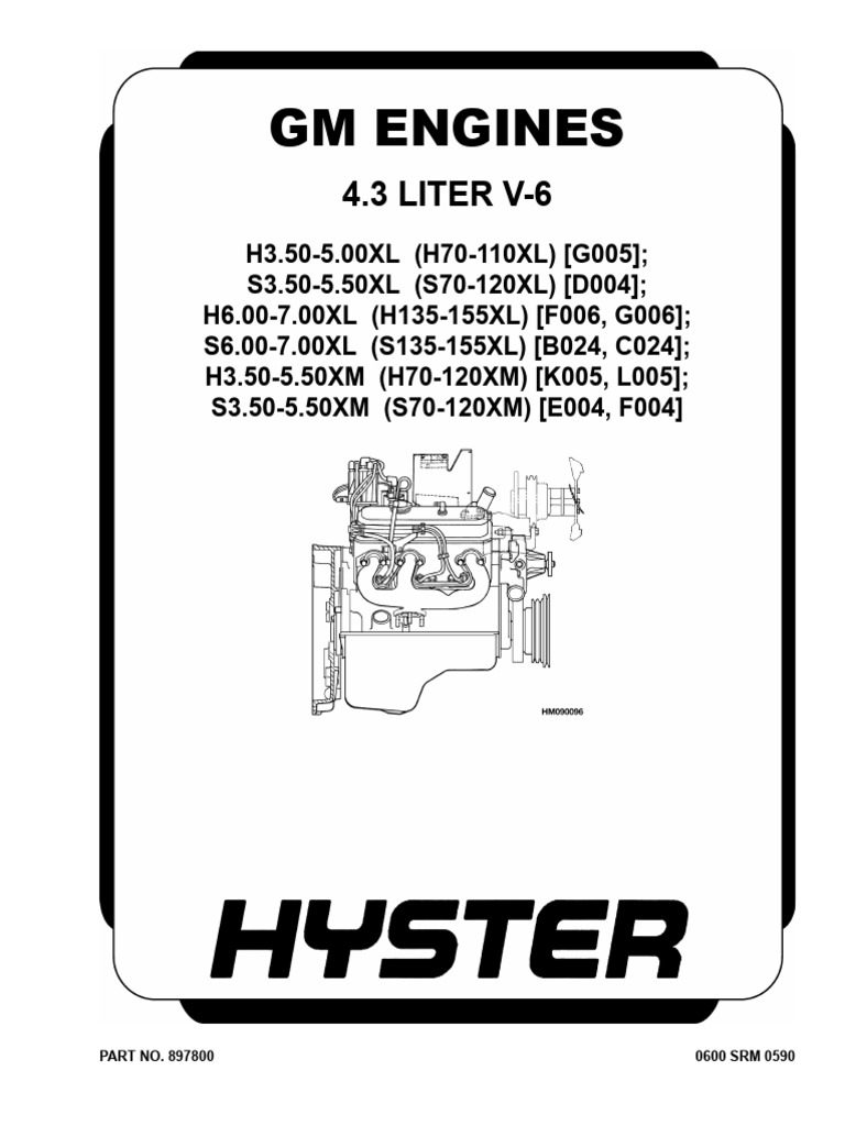 GM Engines: 4.3 LITER V-6 | PDF | Piston | Engines