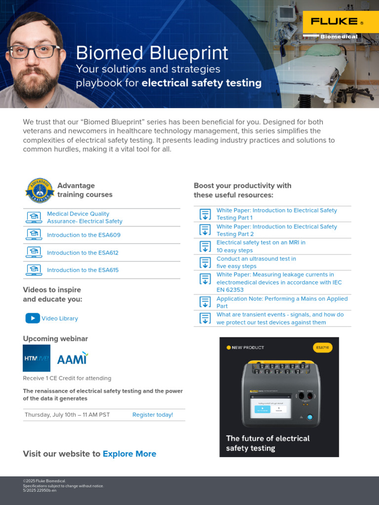 Biomed Blueprint: Electrical Safety Guide | PDF