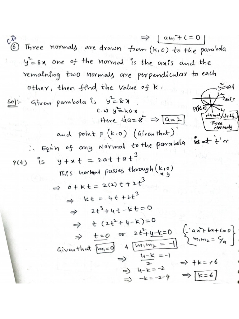 Parabola II Bit 6,8,9,10 IIIbit 5 Ex 3,4 | PDF