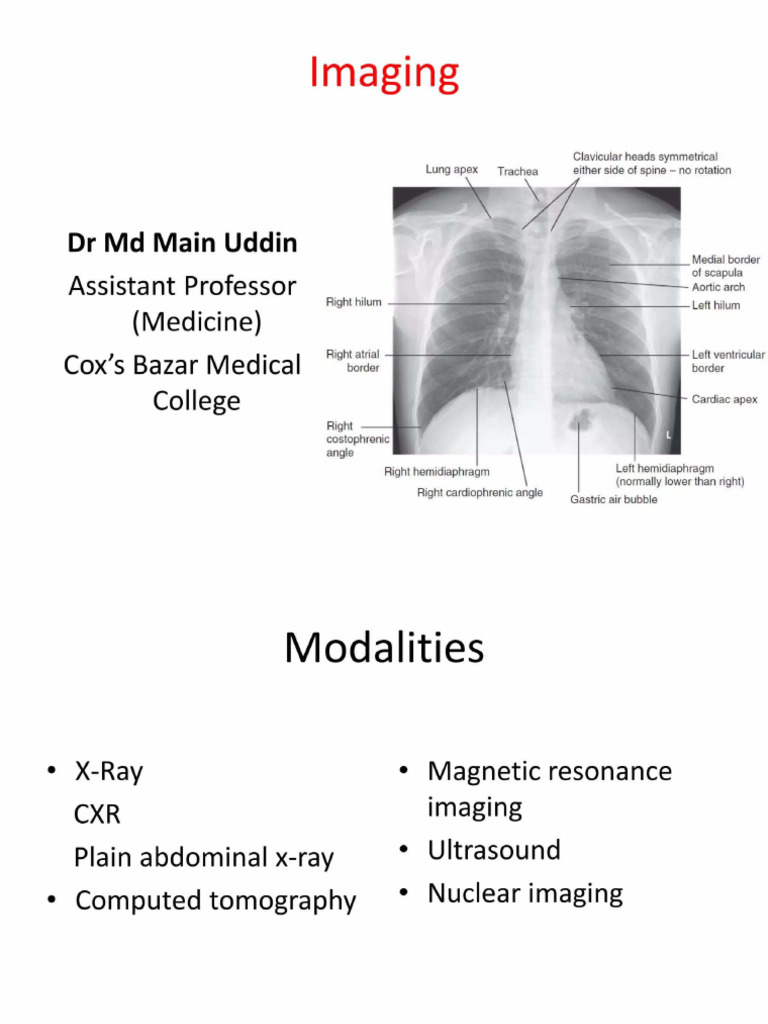 Interpretation of X-Ray and Other Imaging | PDF