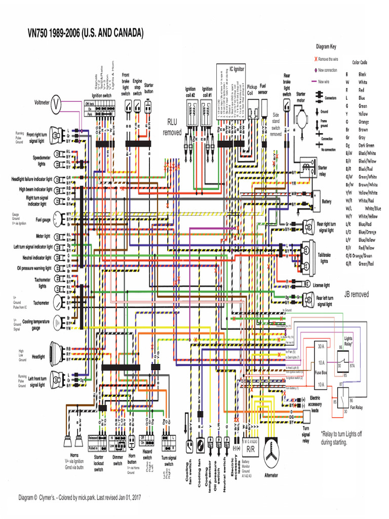 Vn750 Wiring Diagram With Mods | PDF | Chess Openings | Chess Theory