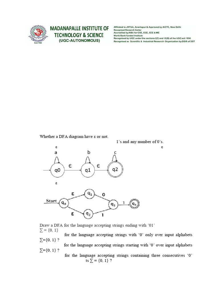 Atcd All Units Question Bank | PDF | Grammar | Computer Programming