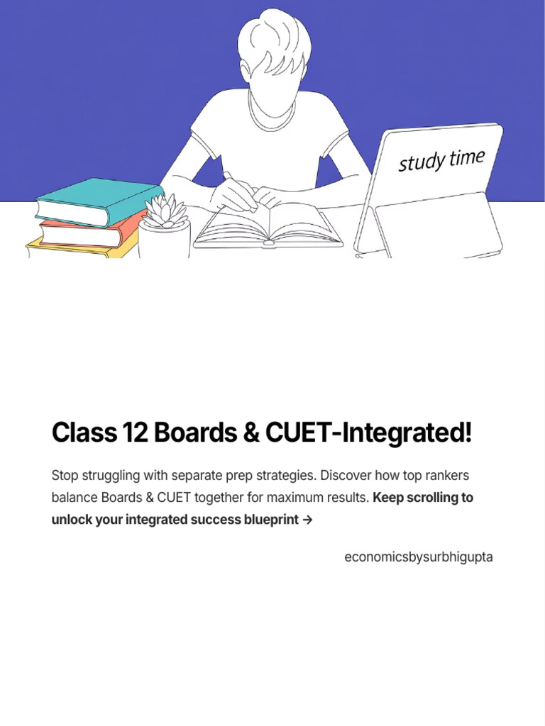 Ace Both Class 12 Boards and CUET in One Go | PDF