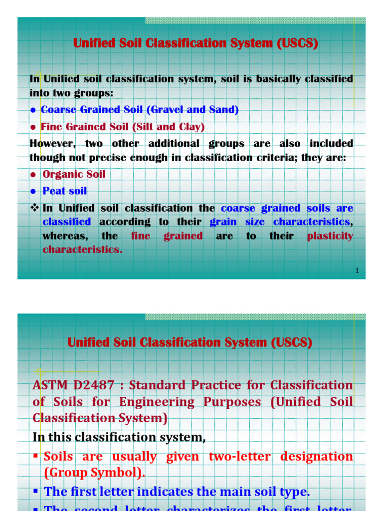 Lecture Note No. 7 - Engineering Classification or Soil - Part-3 - Uscs ...