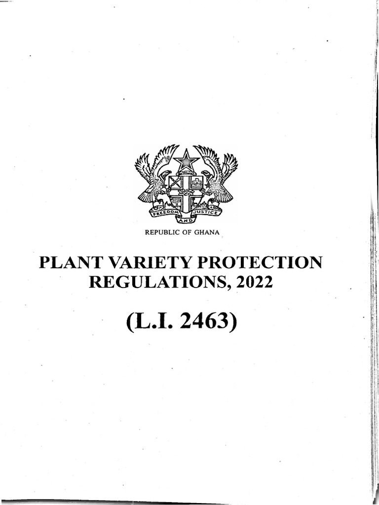 Plant Variety Protection Regulations 2022 | PDF | Appeal | Domain Name ...