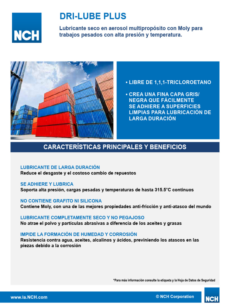 Ficha Tecnica MX Dri Lube Plus 2022 | PDF | Lubricante | Petróleo
