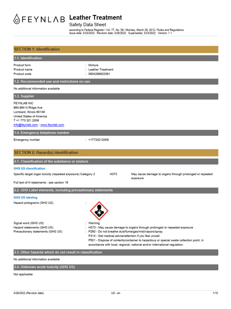 Ceramic Coating MSDS Sheets | PDF | Occupational Safety And Health ...