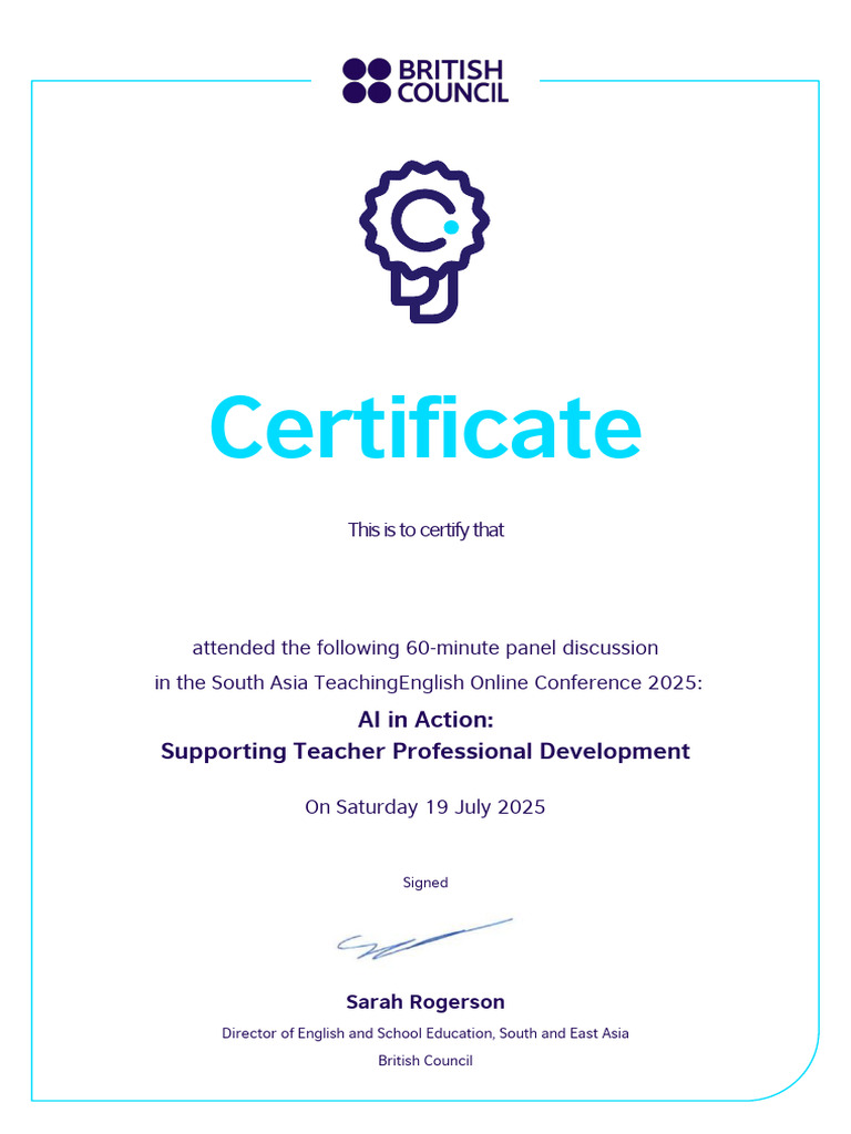 19 July - Certificate Panel Discussion - AI in Action | PDF