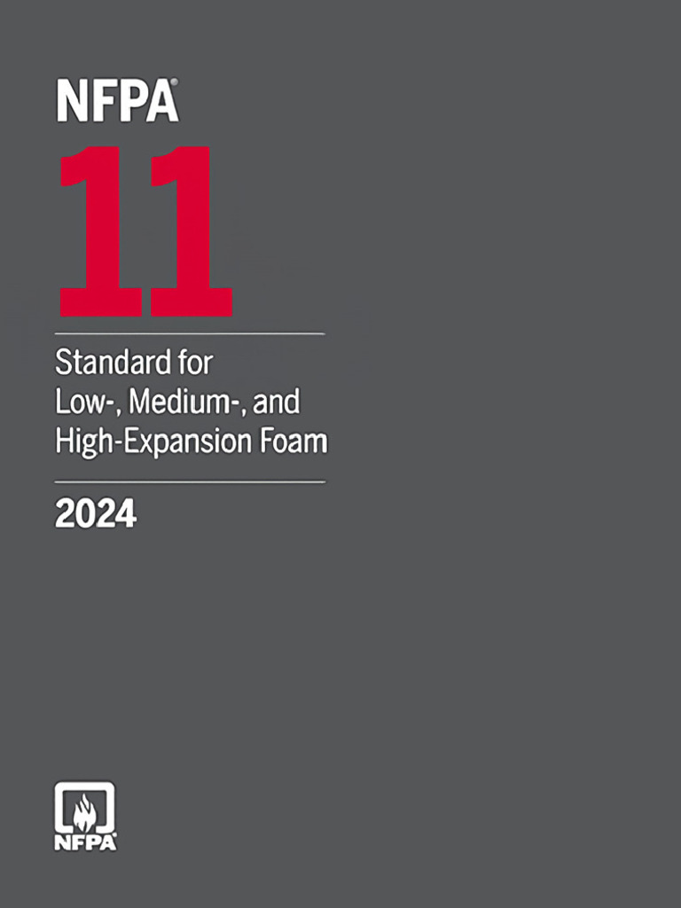 Norma NFPA 11: Sistemas de Espuma 2024 | PDF | Espuma | Agua