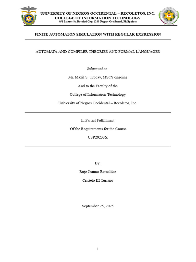 Finite Automaton Simulation With Regular Expression Pdf Automata Theory Regular Expression