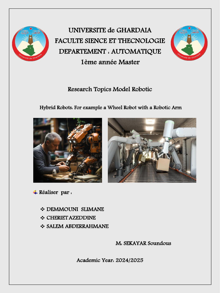 Examples of Hybrid Robots in Action | PDF | Robotics | Robot