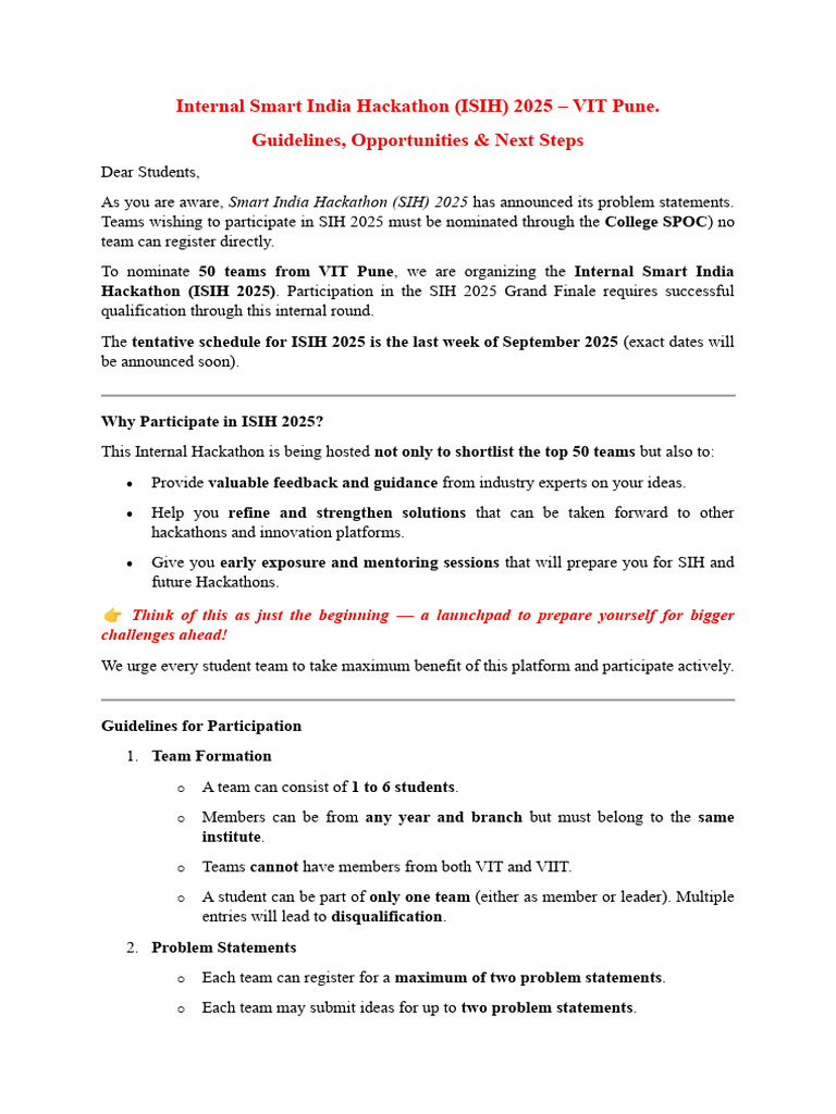 ISIH_2025_VIT PUNE | PDF