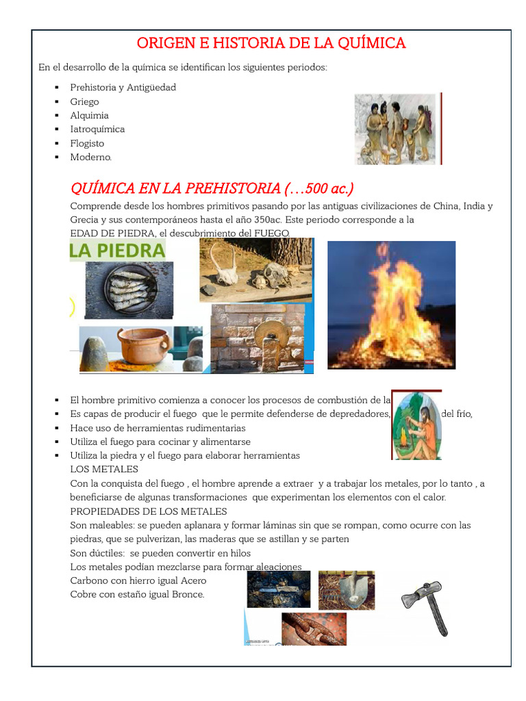 Historia de La Química Texto | PDF | Alquimia | Química