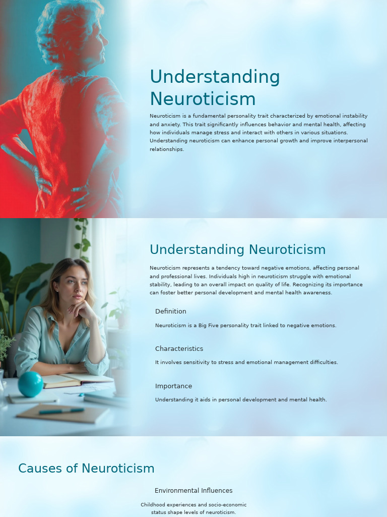 Understanding Neuroticism Power Point | PDF | Mental Health | Anxiety