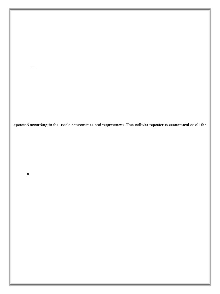 Improving Mobile Signal Reception Strength Using Network Booster | PDF ...