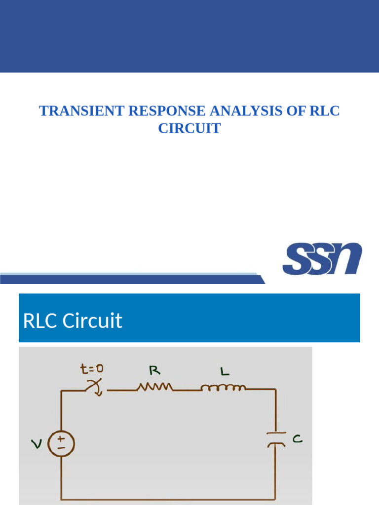 10 Time Response Analysis of RLC Circuit | PDF