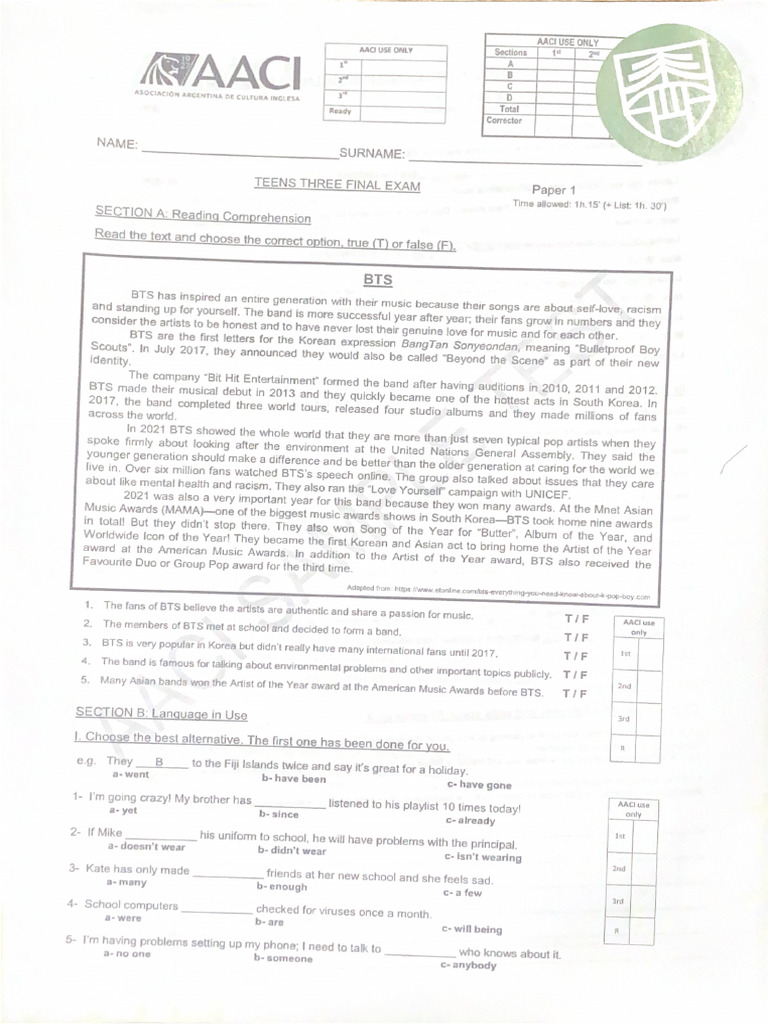T3 BTS | PDF