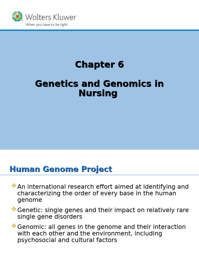 Genetics and Genomics in Nursing | PDF | Meiosis | Ploidy