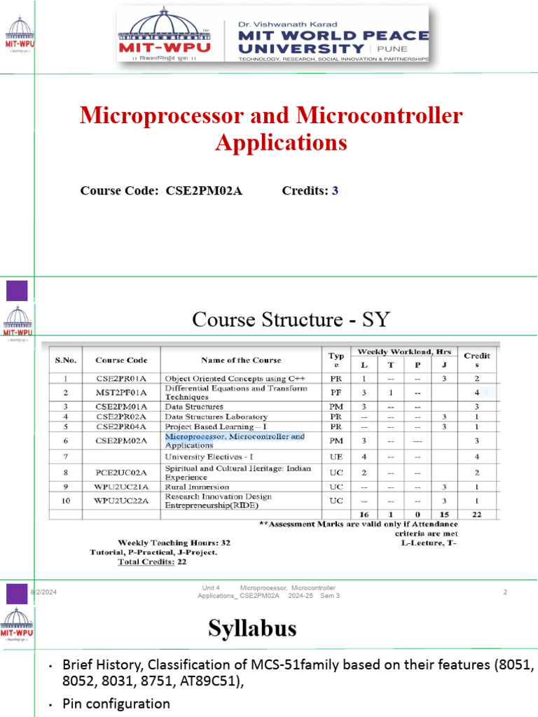 Mma PPT 4 | PDF | Microcontroller | Central Processing Unit