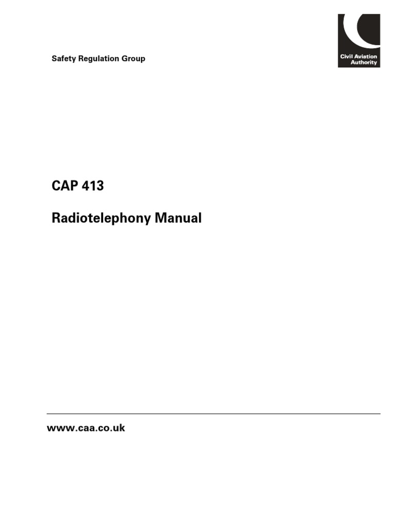Manual of Radio Telephony CAA | PDF | Air Traffic Control | Instrument ...