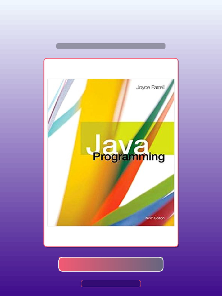 Java Programming 9th Edition Joyce Farrell ISBN10 1337397075 ISBN13 ...