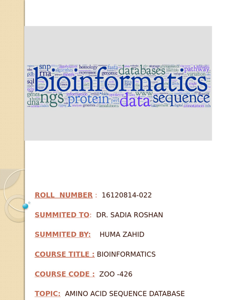 Bioinformatics | PDF | Amino Acid | Proteins