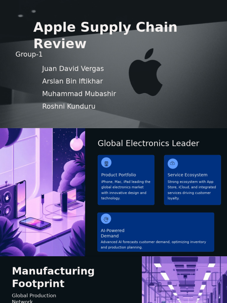 Apple Supply Chain Strategies & Challenges | PDF