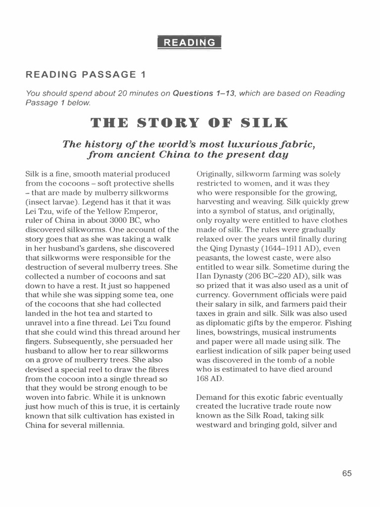 11-3-1 The Story of Silk | PDF | Silk | Silk Road