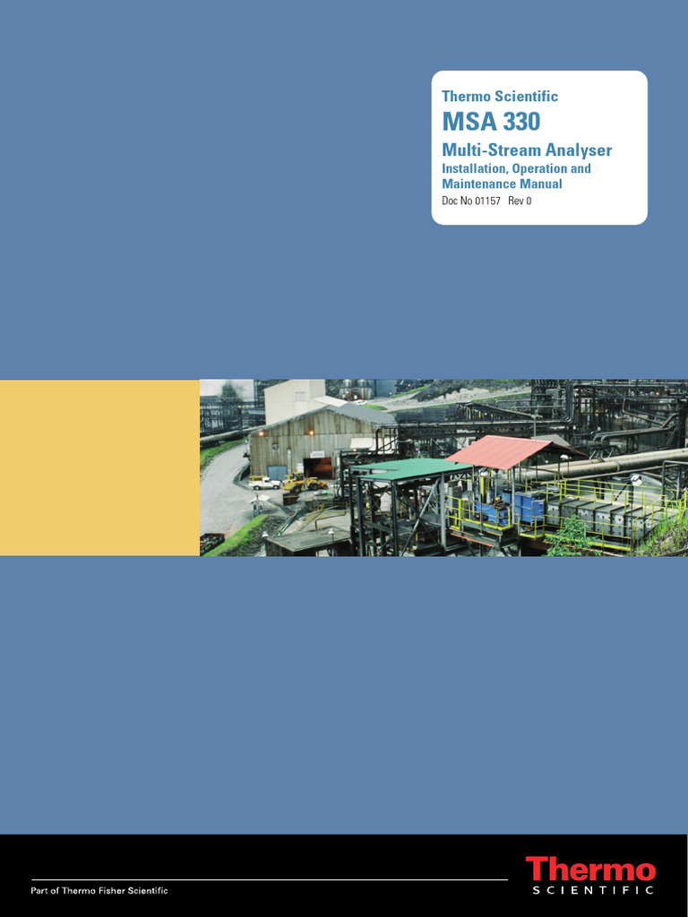 MSA 330 Analyzer User Manual | PDF | Menu (Computing) | Calibration