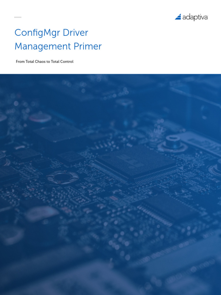 ConfigMgr Driver Management Guide | PDF | Windows 10 | Windows 7