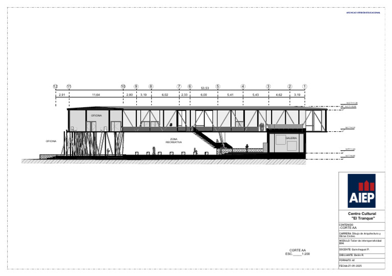 Centro Cultural - CORTE AA | PDF