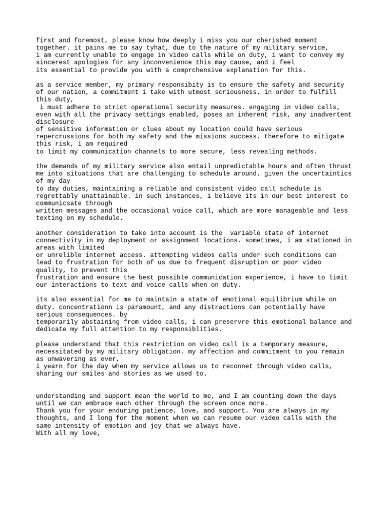 Military Service and Communication Limits | PDF | Psychological ...