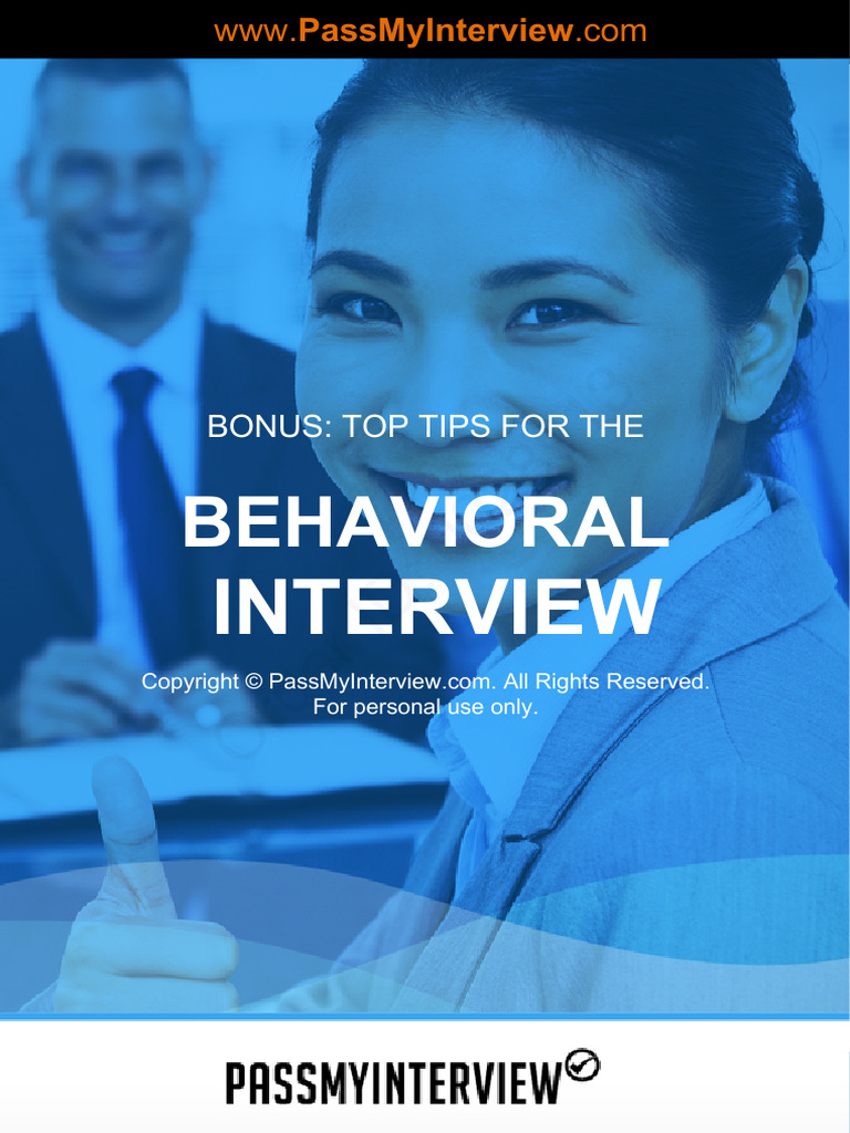 Tips for Acing Behavioral Interviews | PDF | Job Interview | Cognitive ...