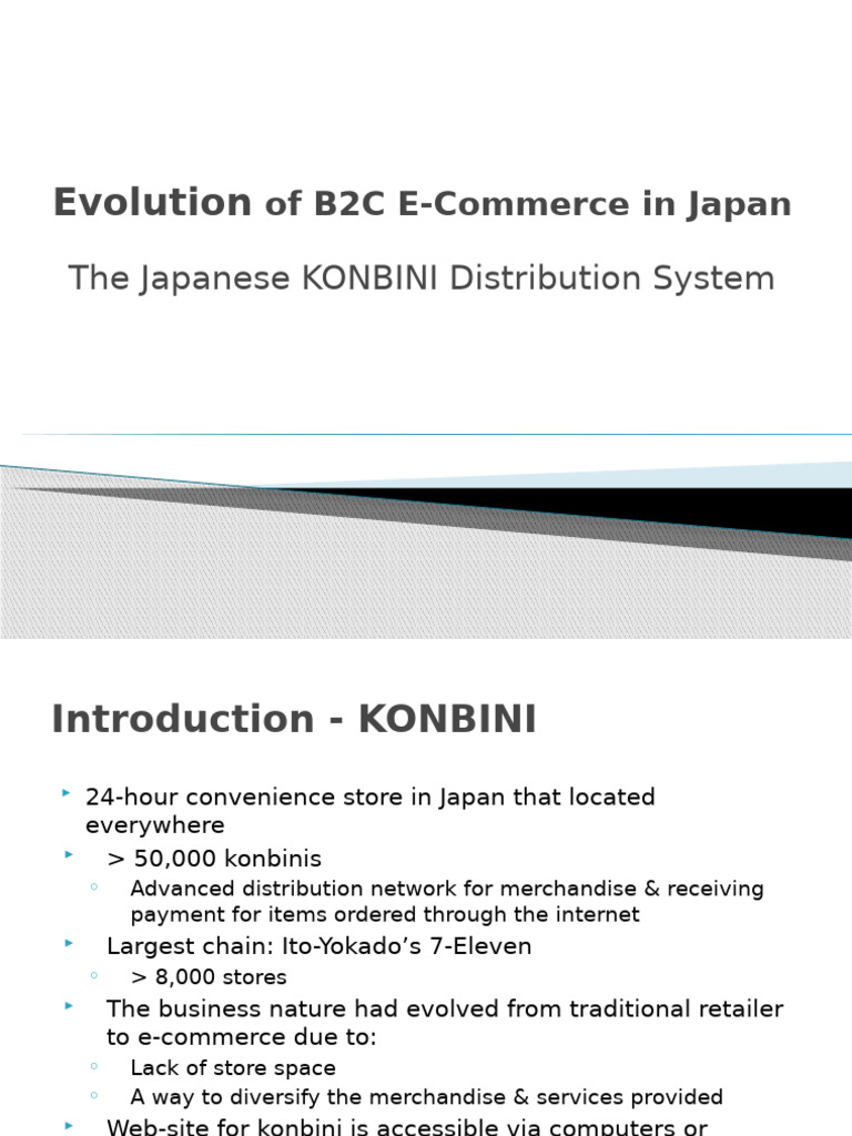 Evolution of B2C E Commerce in Japan | PDF | Convenience Store | E Commerce