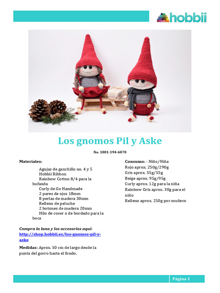 Los Gnomos Pil y Aske | PDF | Tejer