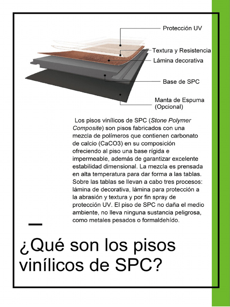 Piso Vinilico SPC Ficha Tecnica para La Web Usar Este | PDF