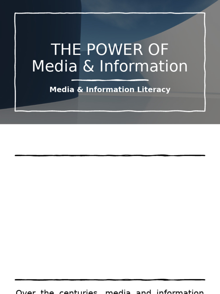 Media Literacy's Impact on Society | PDF | Mass Media | News