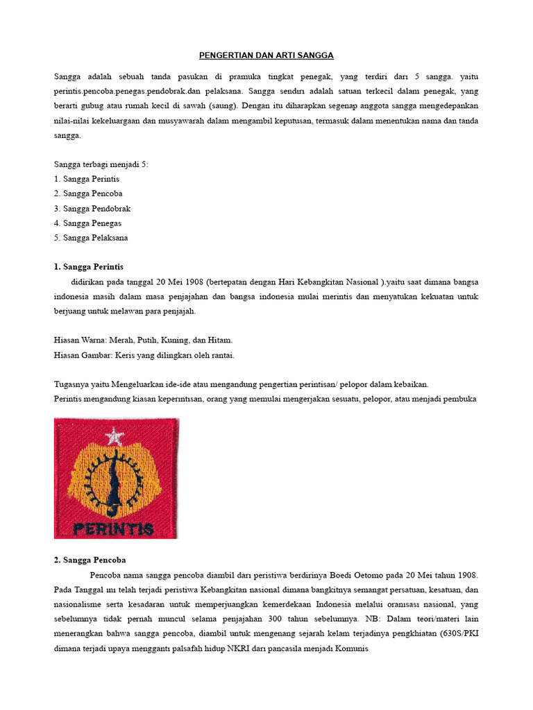 Lambang Sangga | PDF