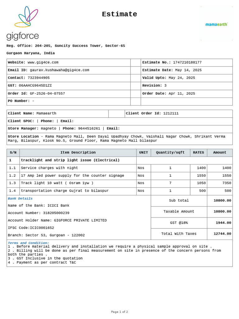 Estimate | PDF