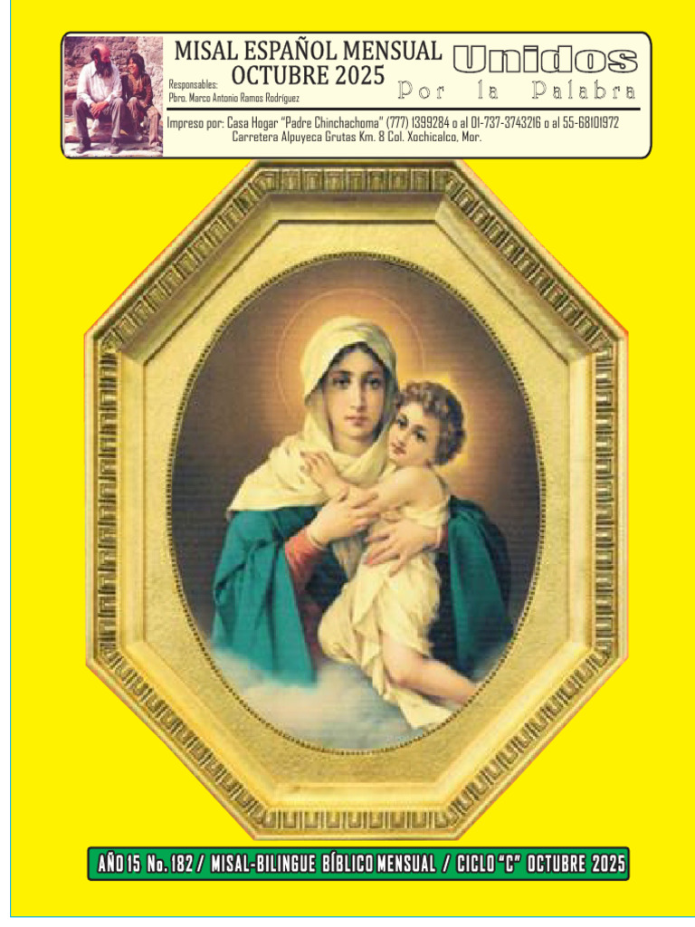 Misal Octubre Español Ciclo C 2025 Listo | PDF | eucaristía | Cristo (título)