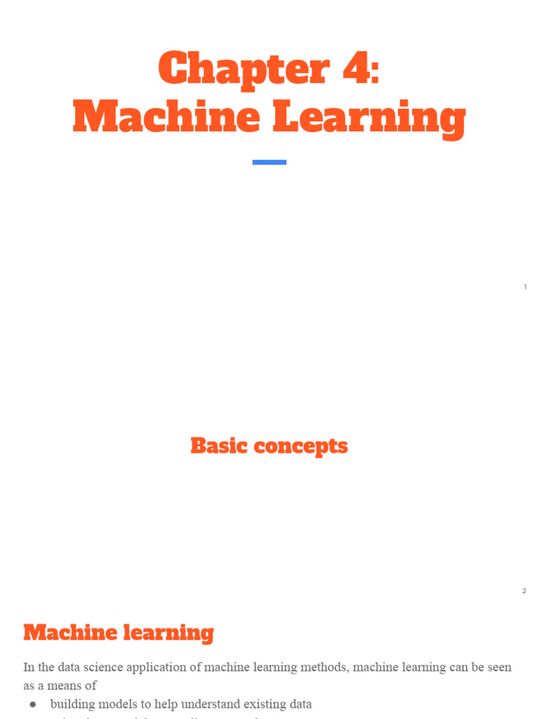 Chapter 4_ Machine Learning | PDF | Machine Learning | Support Vector Machine