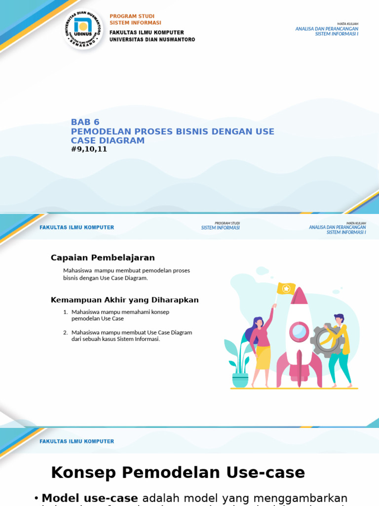 Bab 6 Pemodelan Proses Bisnis Dengan Use Case Diagram | PDF