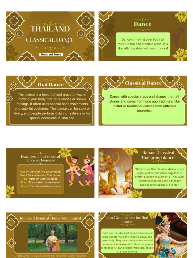 Q2 Music and Dance - Thailand Classical Dances PDF | PDF | Dances ...