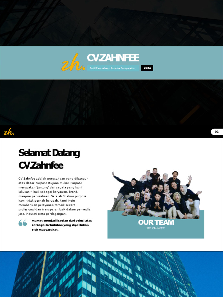 Company Profile CV. Zahnfee 2024 | PDF
