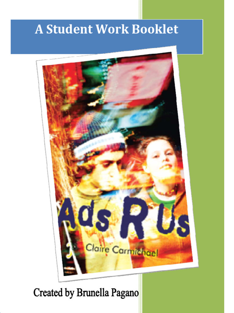 Student Workbook for Ads R Us Novel | PDF | Advertising